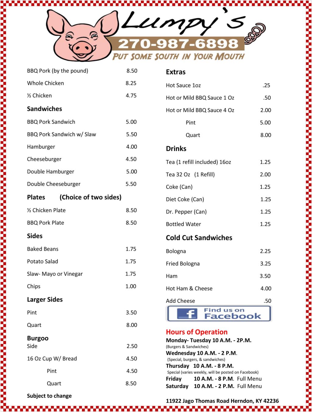 Lumpy’s – Visit Hopkinsville – Christian County