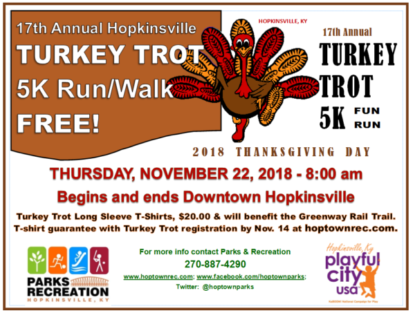 Turkey Trot 2018 flyer – Visit Hopkinsville – Christian County