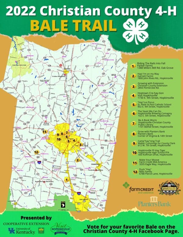 2022 Christian County 4-H Bale Trail Map – Visit Hopkinsville ... 2022 Christian County 4-H Bale Trail Map – Visit Hopkinsville ...